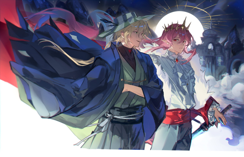 Safebooru - 2boys absurdres androgynous animification antarctic empire flag ascot bishounen ...