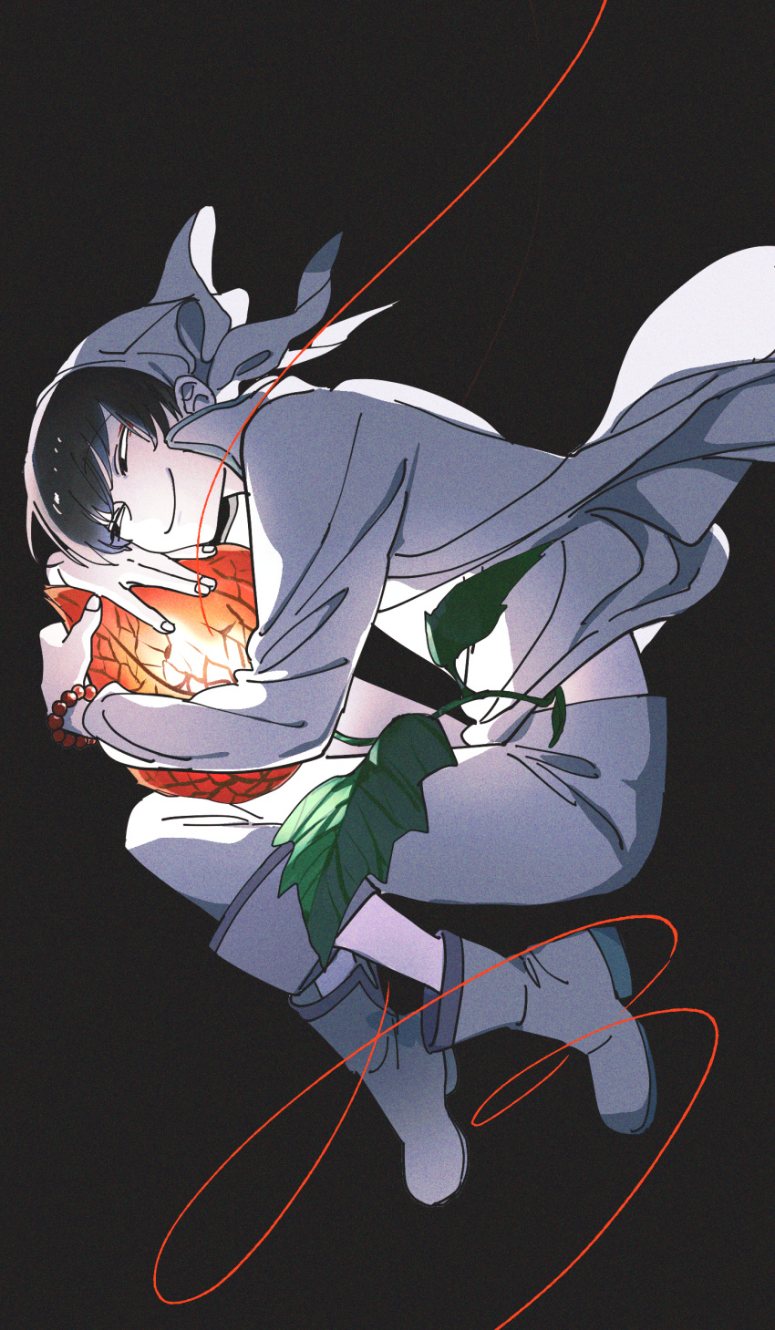 Safebooru - 1boy absurdres black hair chinese clothes chinese lantern (plant) genkaida hakutaku ...