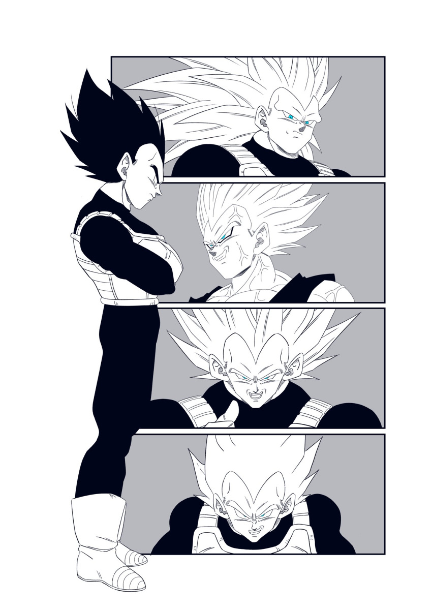 Safebooru - 2boys alternate form bodysuit close-up crossed arms dragon ball dragon ball daima ...