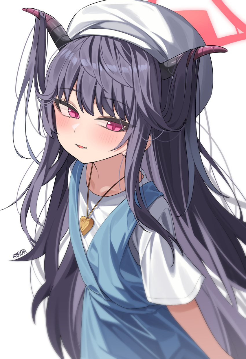 Safebooru - 1girl absurdres artist name beret black hair blue archive blue dress blush ...