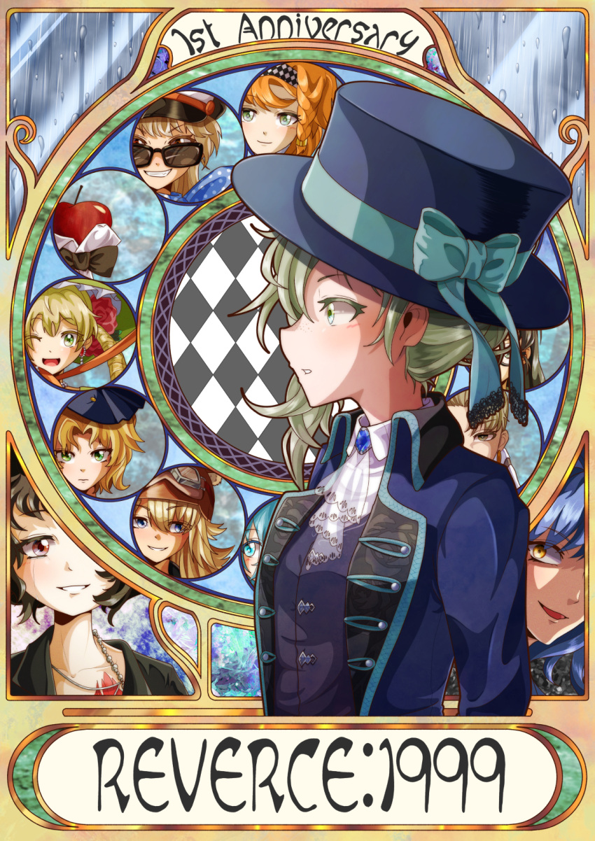Safebooru - anniversary apple apple (reverse:1999) ascot black bow ...