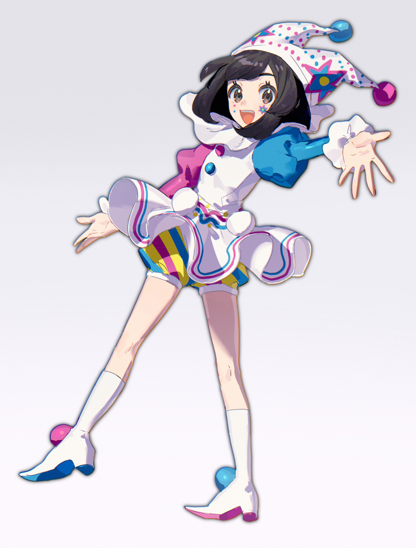 Safebooru - 1girl :d absurdres alternate costume black hair eyelashes ...