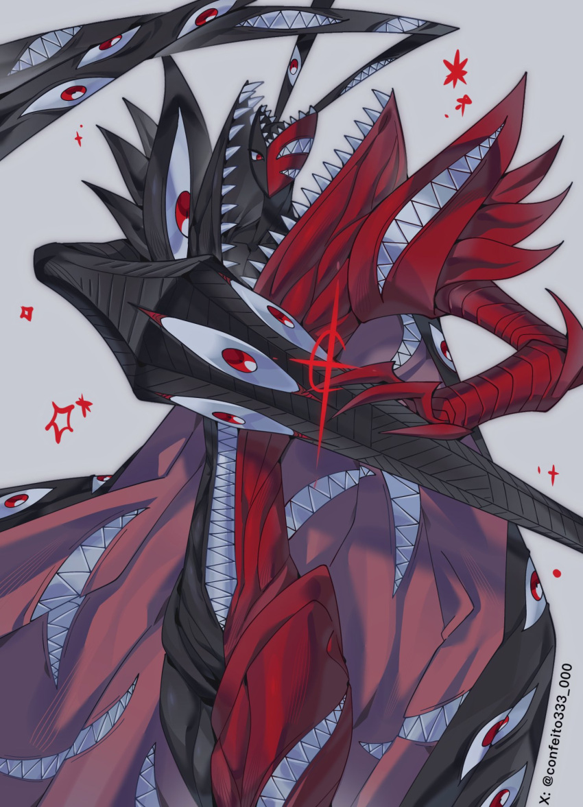 Safebooru - abbadomon abbadomon core arm blade black cape black skin ...