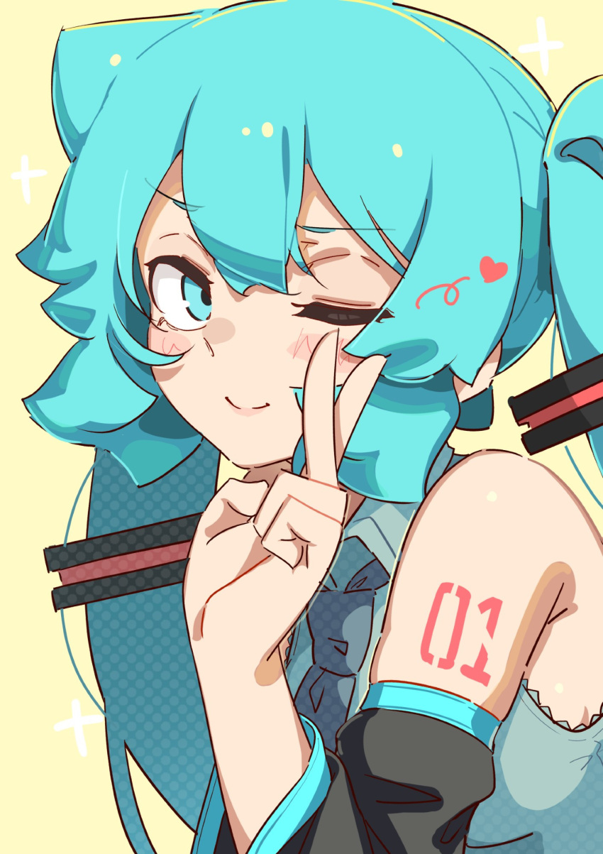Safebooru Abmayo Arm Tattoo Armpit Crease Bare Shoulders Blue Eyes 3107