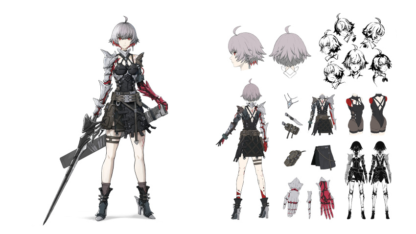 Safebooru 1girl Absurdres Ahoge Ai Limit Arrisa Asymmetrical Gloves 3652