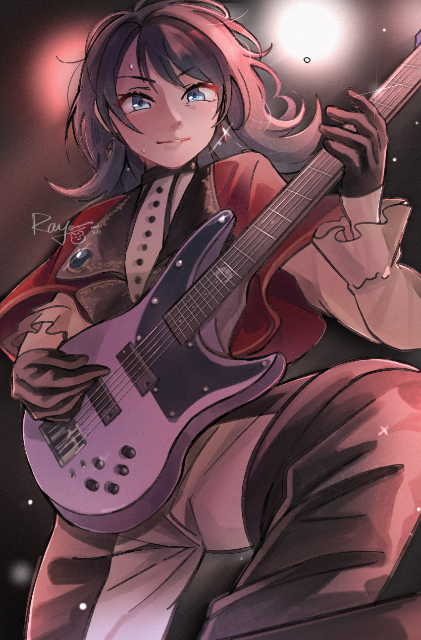 Safebooru - 1girl absurdres bang dream! bang dream! it's mygo!!!!! black gloves black hair black ...