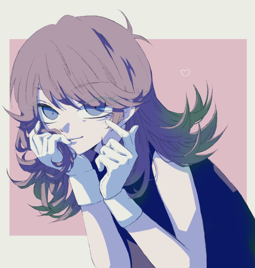 Safebooru - 1girl bare shoulders black dress brown hair dress gloves green (pokemon) hand on own ...