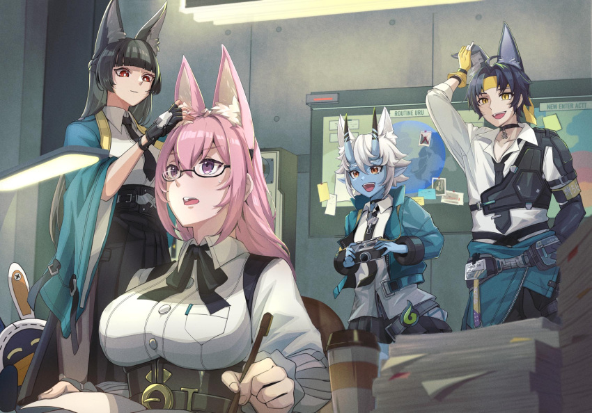 Safebooru - 1boy animal ears asaba harumasa colored skin fox ears ...