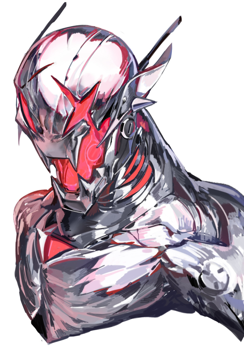 Safebooru - 1other absurdres commentary cropped shoulders fangs highres ...