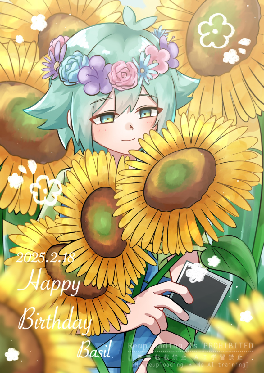 Safebooru - 1boy antenna hair basil (headspace) (omori) basil (omori ...