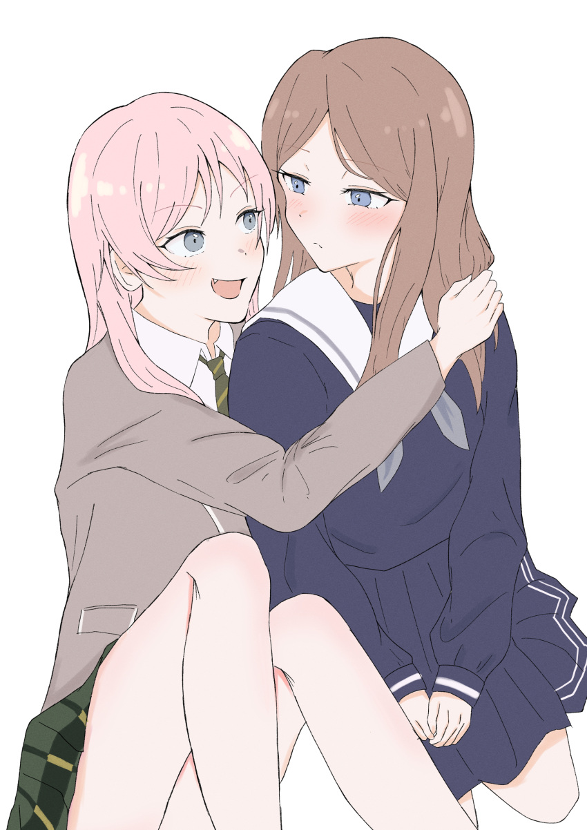 Safebooru - 2girls absurdres bang dream! bang dream! it's mygo!!!!! blue eyes blue shirt blue ...