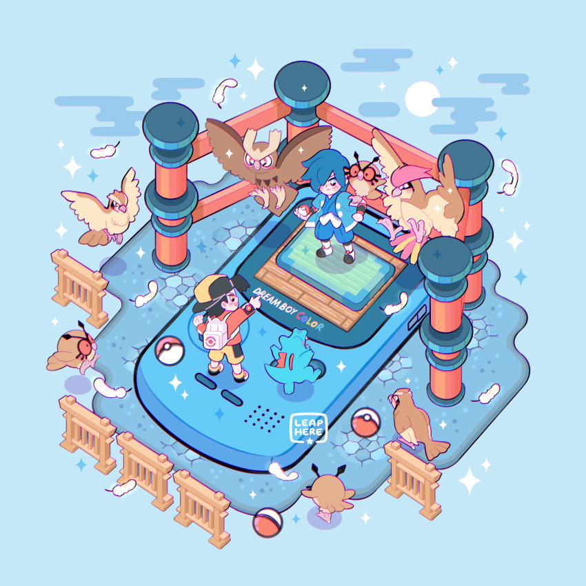 Safebooru - 2boys artist name backpack bag commentary ethan (pokemon ...