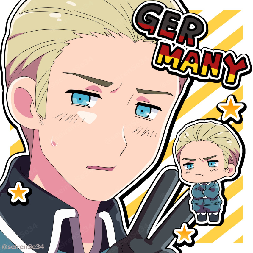 Safebooru - 1boy aqua jacket aqua pants artist name axis powers hetalia baggy pants belt black ...