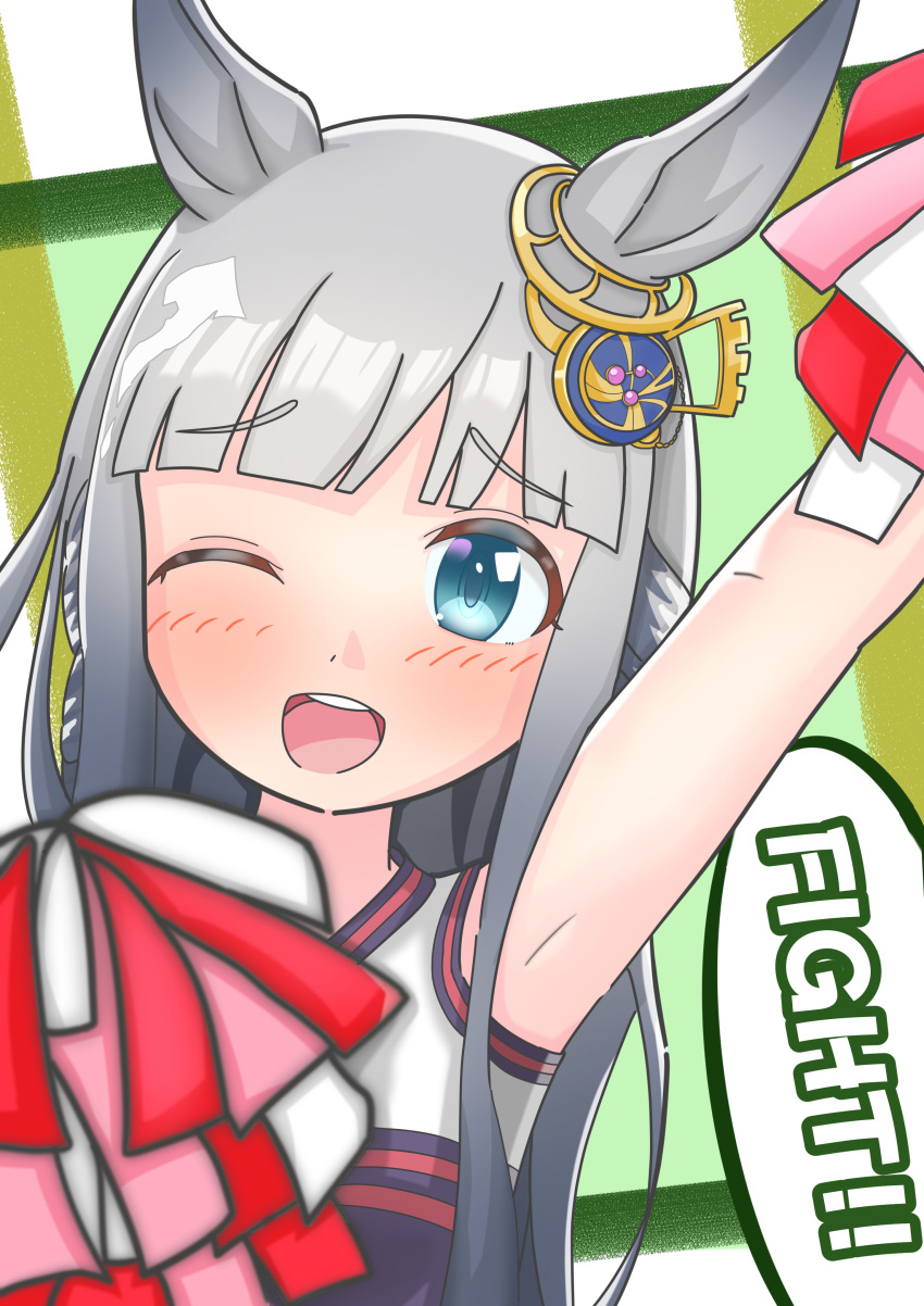 Safebooru - 1girl absurdres alternate costume arm up armpits blue eyes blunt bangs blush breasts ...