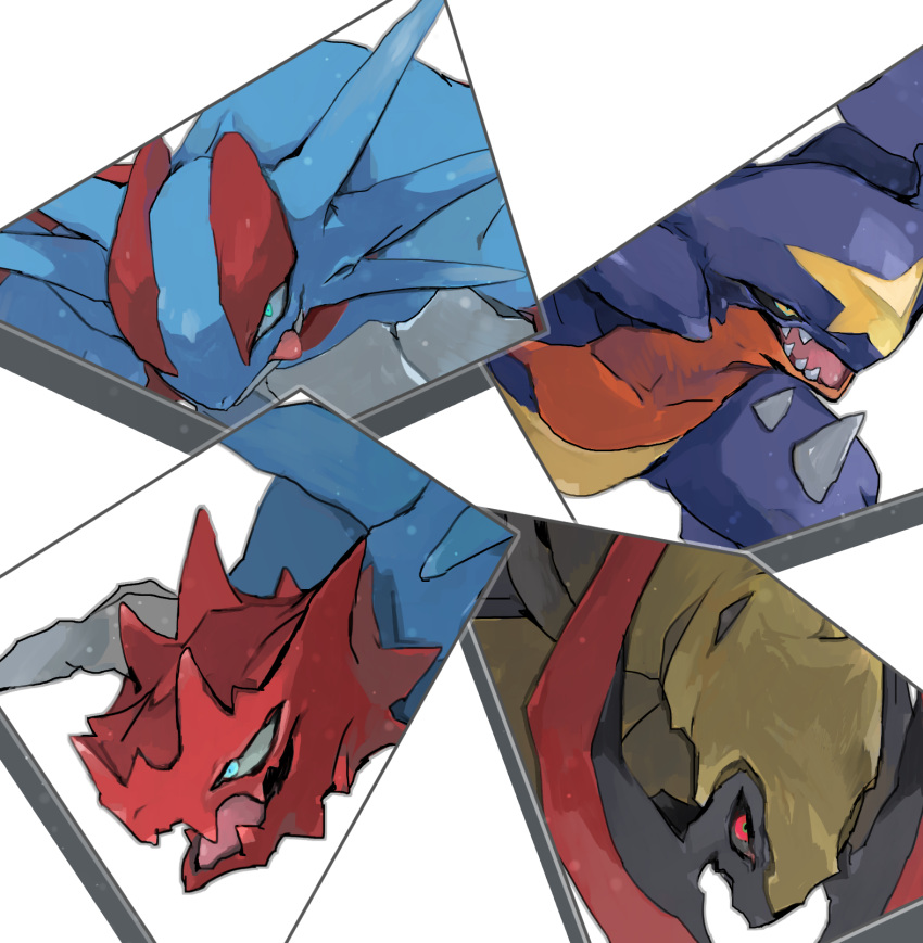 Safebooru - animal focus aqua eyes black sclera colored sclera commentary request dragon ...