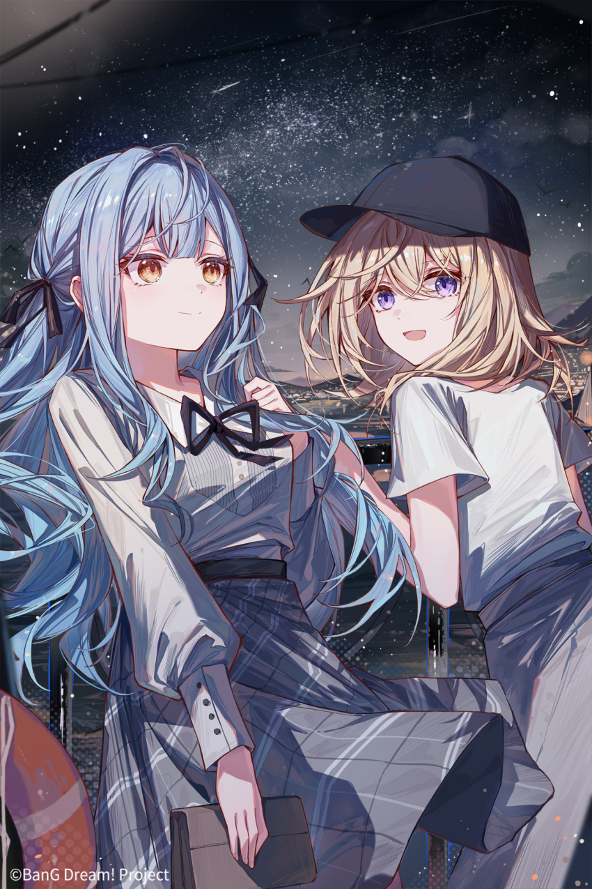 Safebooru - 2girls bag bang dream! bang dream! it's mygo!!!!! black hat black ribbon blonde hair ...