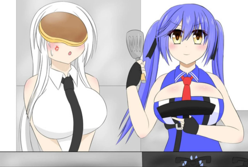 Safebooru - azur lane enterprise (azur lane) essex (azur lane) long hair multiple girls pancake ...