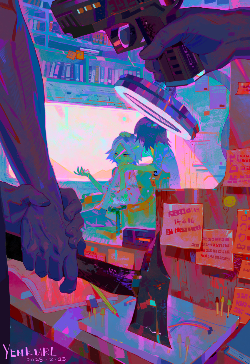 Safebooru - 2025 absurdres artist name axe book character request ...