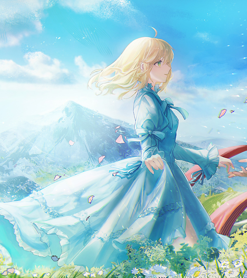 Safebooru - 1boy 1girl absurdres ahoge artoria pendragon (fate) avalon ...