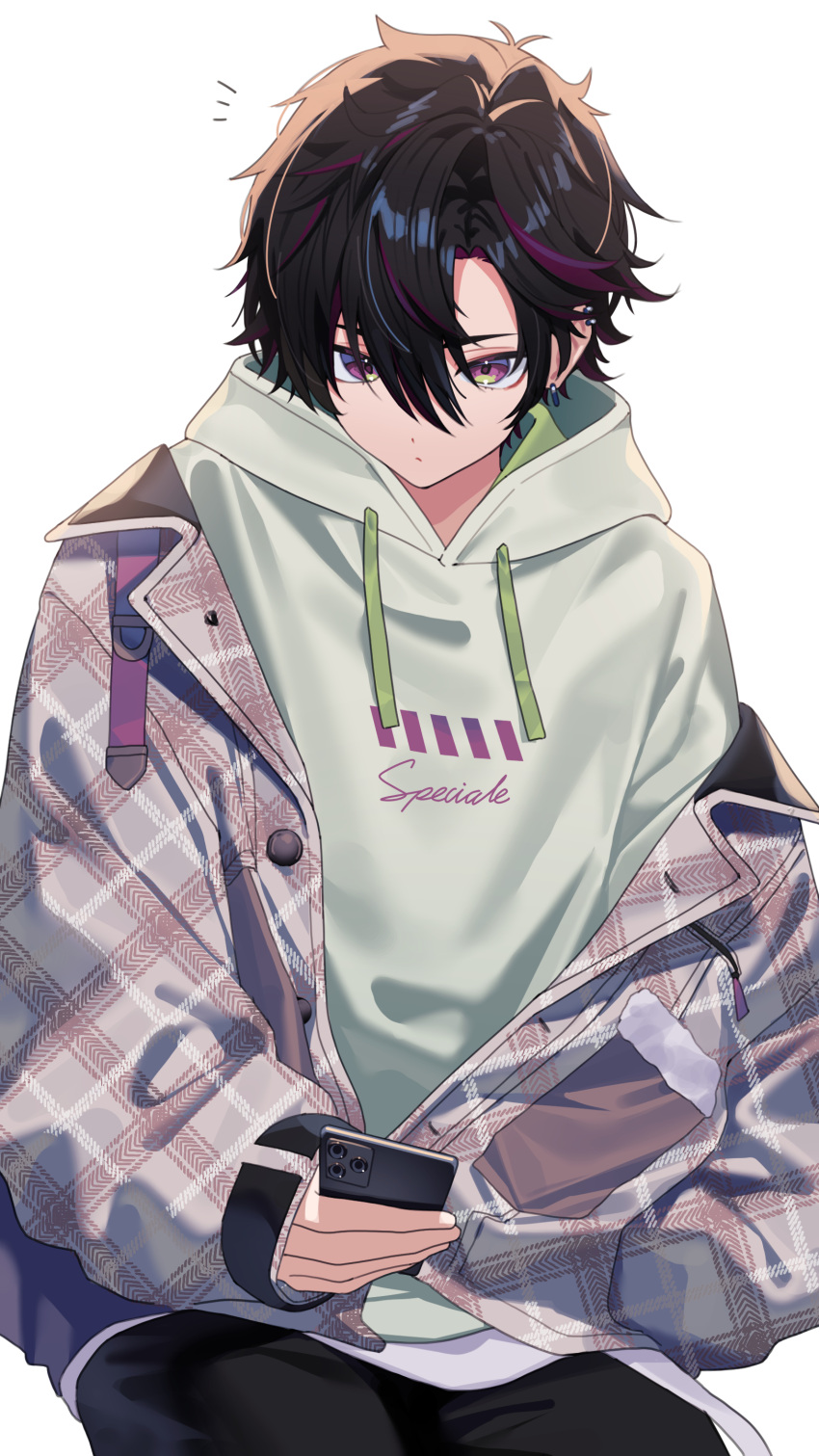 Safebooru - 1boy absurdres arisaki (cnxy7525) black hair black pants ...