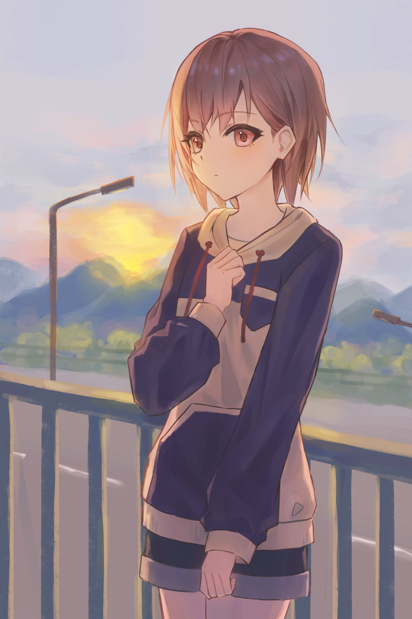 Safebooru - 1girl absurdres bang dream! bang dream! it's mygo!!!!! blue hoodie blue shirt brown ...