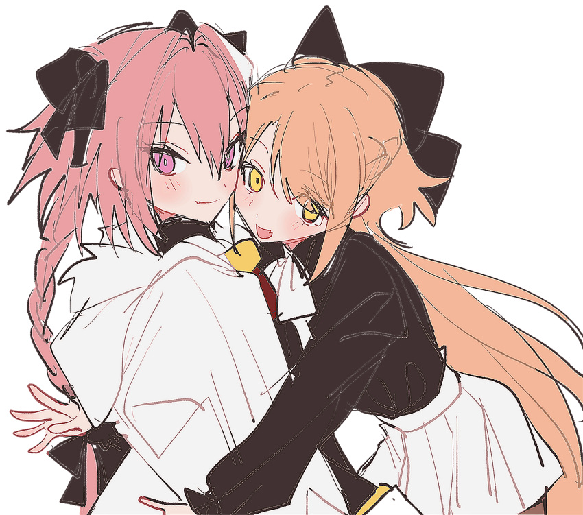 Safebooru - 1boy 1girl astolfo (fate) blonde hair bow braid couple fate/grand order fate (series ...