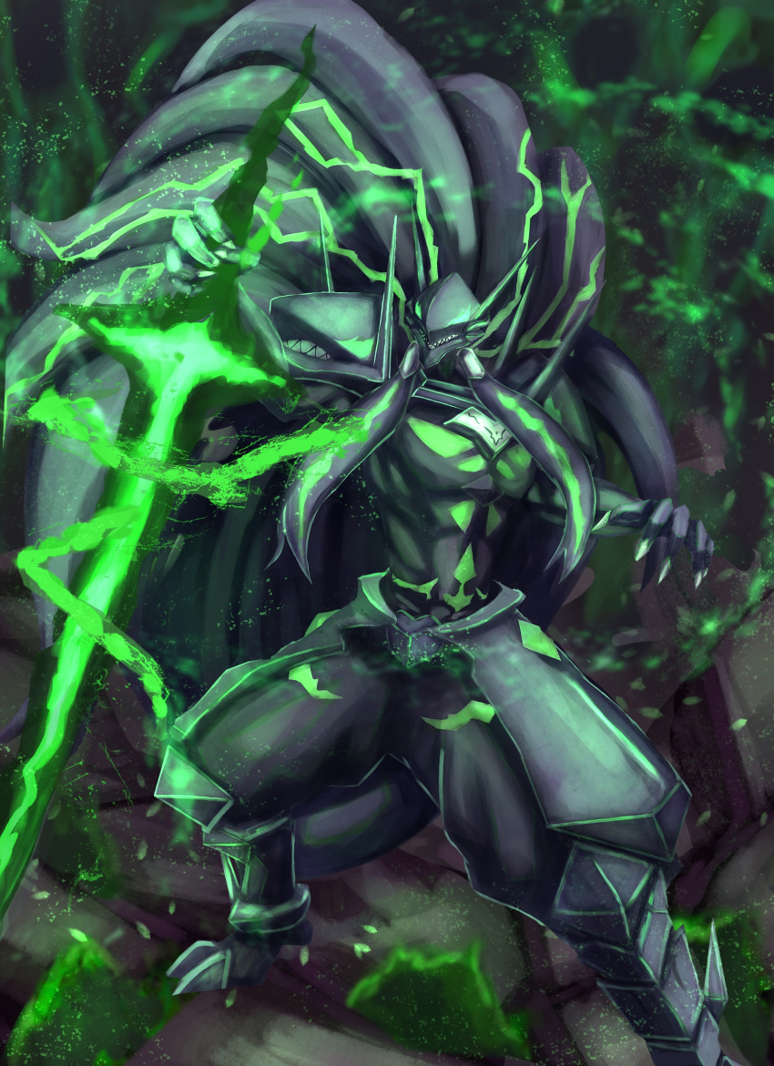 Safebooru 1boy Absurdres Armor Black Hair Black Skin Blazblue 5193