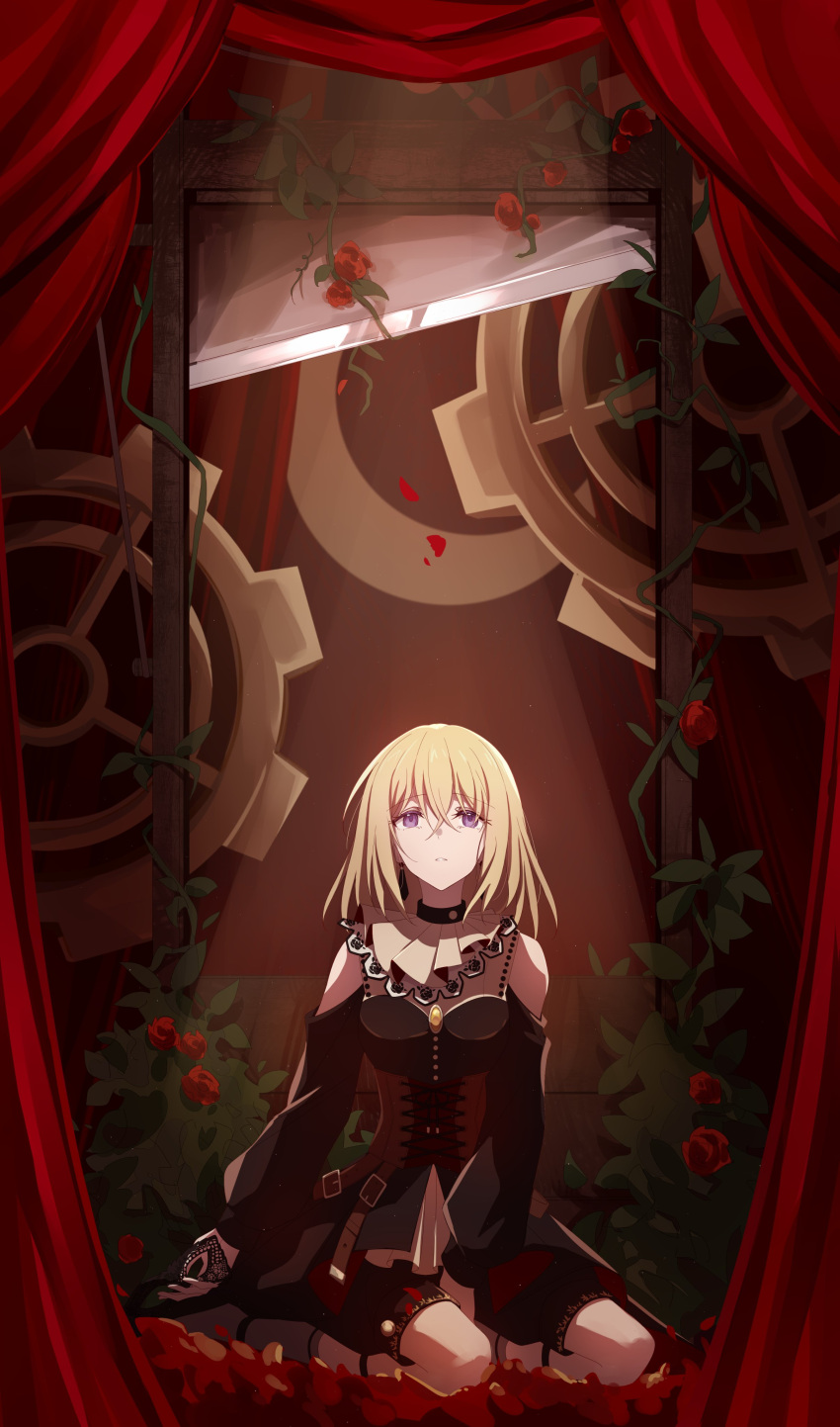 Safebooru - 1girl absurdres arm between legs bang dream! bang dream! it's mygo!!!!! belt black ...