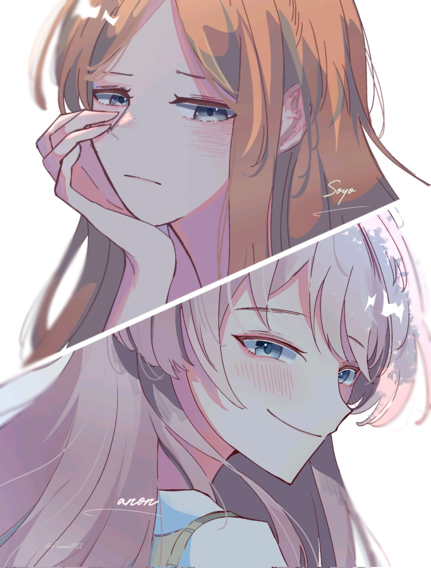 Safebooru - 2girls bang dream! bang dream! it's mygo!!!!! blue eyes blush brown hair brown ...