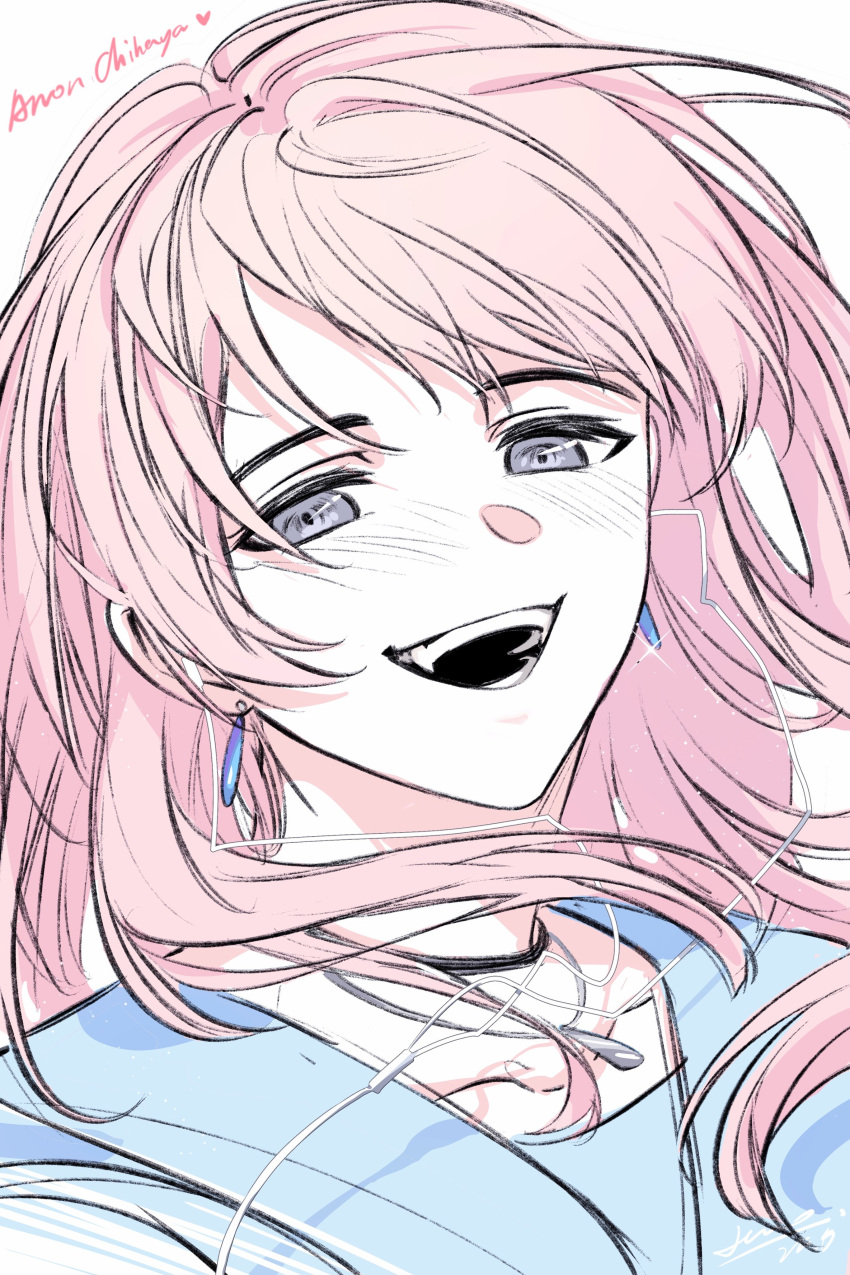 Safebooru - 1girl absurdres bang dream! bang dream! it's mygo!!!!! blush chihaya anon earrings ...