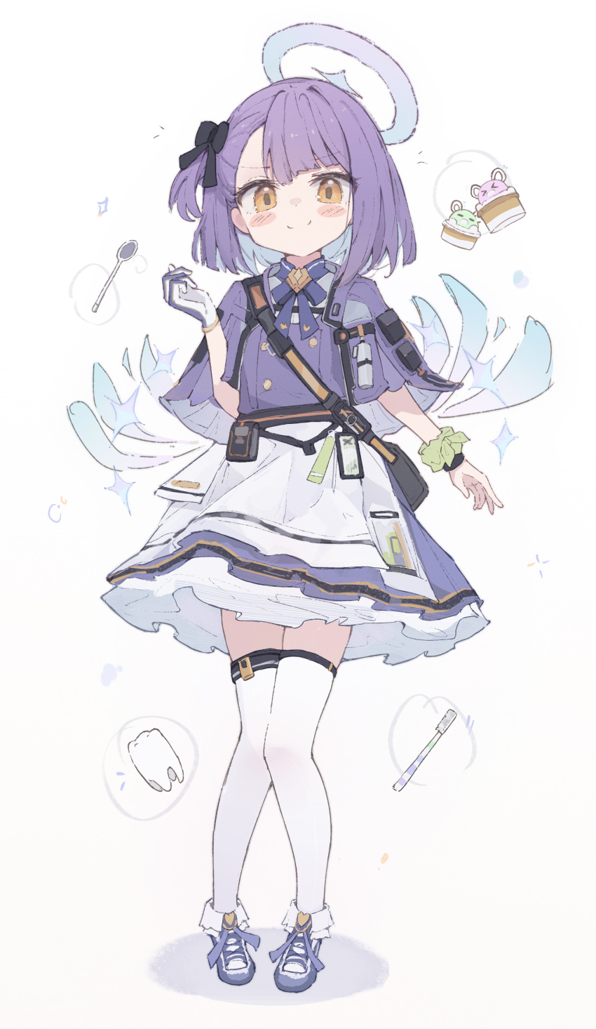 Safebooru - 1girl absurdres apron arknights closed mouth creature dress ...