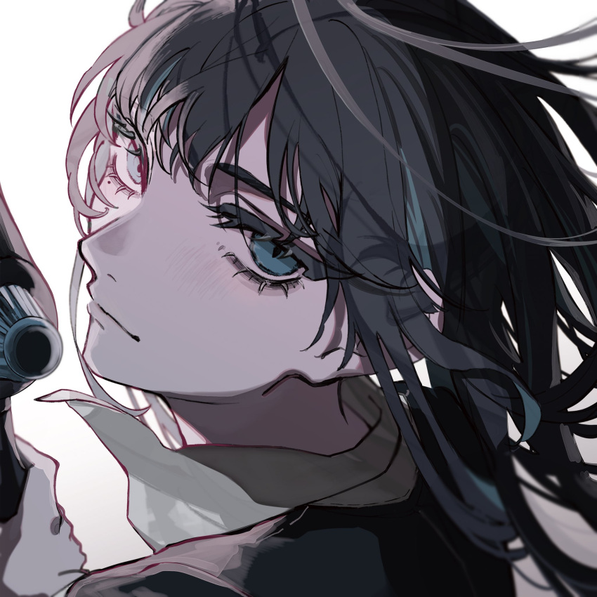 Safebooru - 1girl ado (utaite) aegyo sal black hair blue eyes blush ...