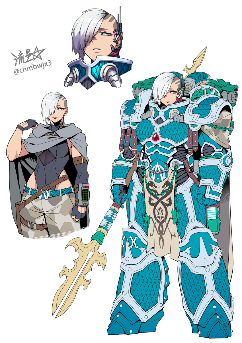 Safebooru - 1girl alpha legion alpharius alpharius omegon armor ...