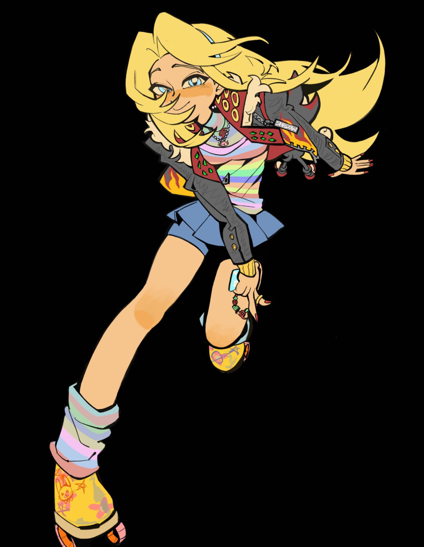 Safebooru - 1girl blonde hair blue eyes blush highres jacket jewelry long hair maria robotnik ...