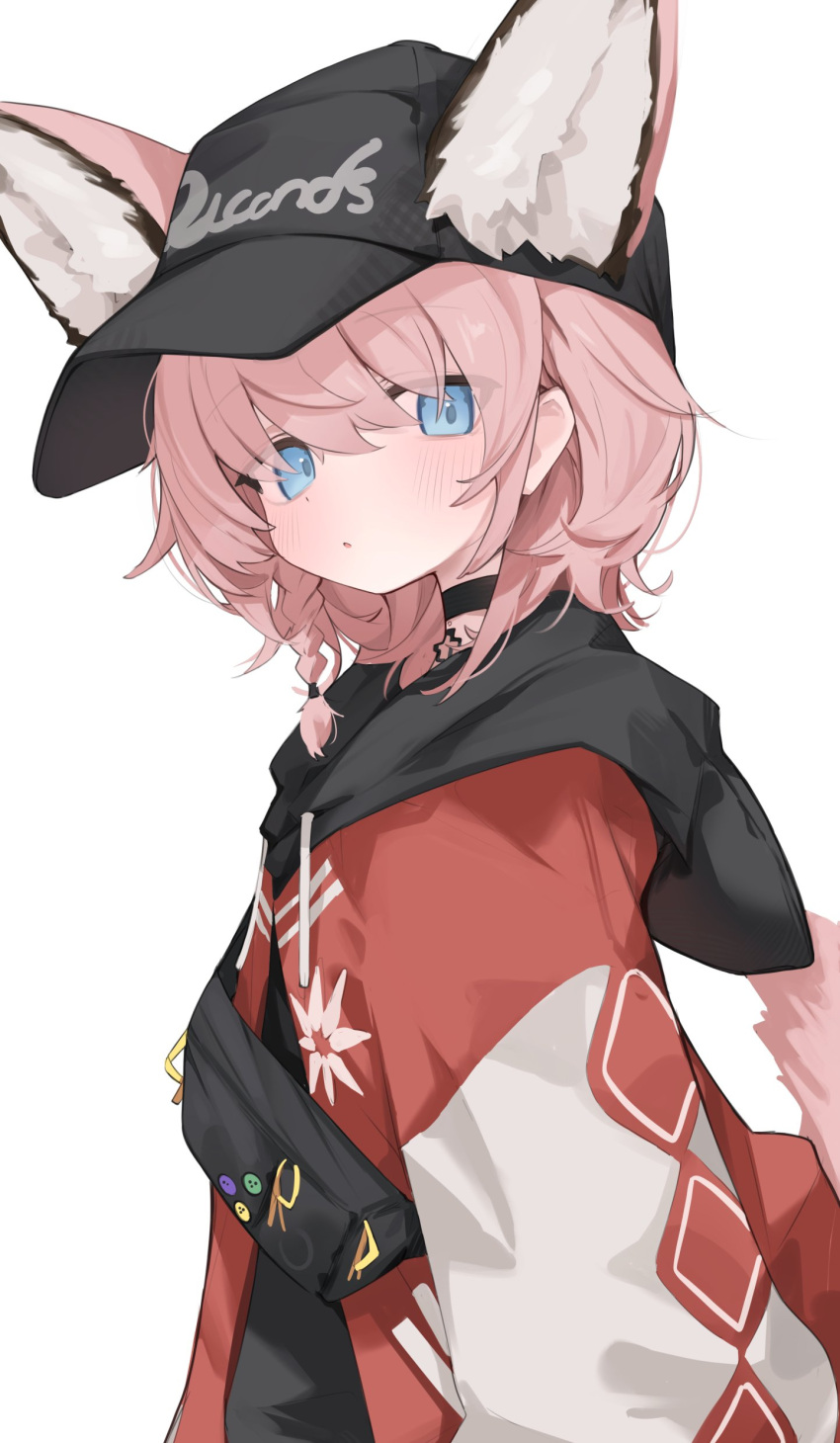 Safebooru - 1girl absurdres animal ears arknights black choker black hat blue eyes choker ears ...