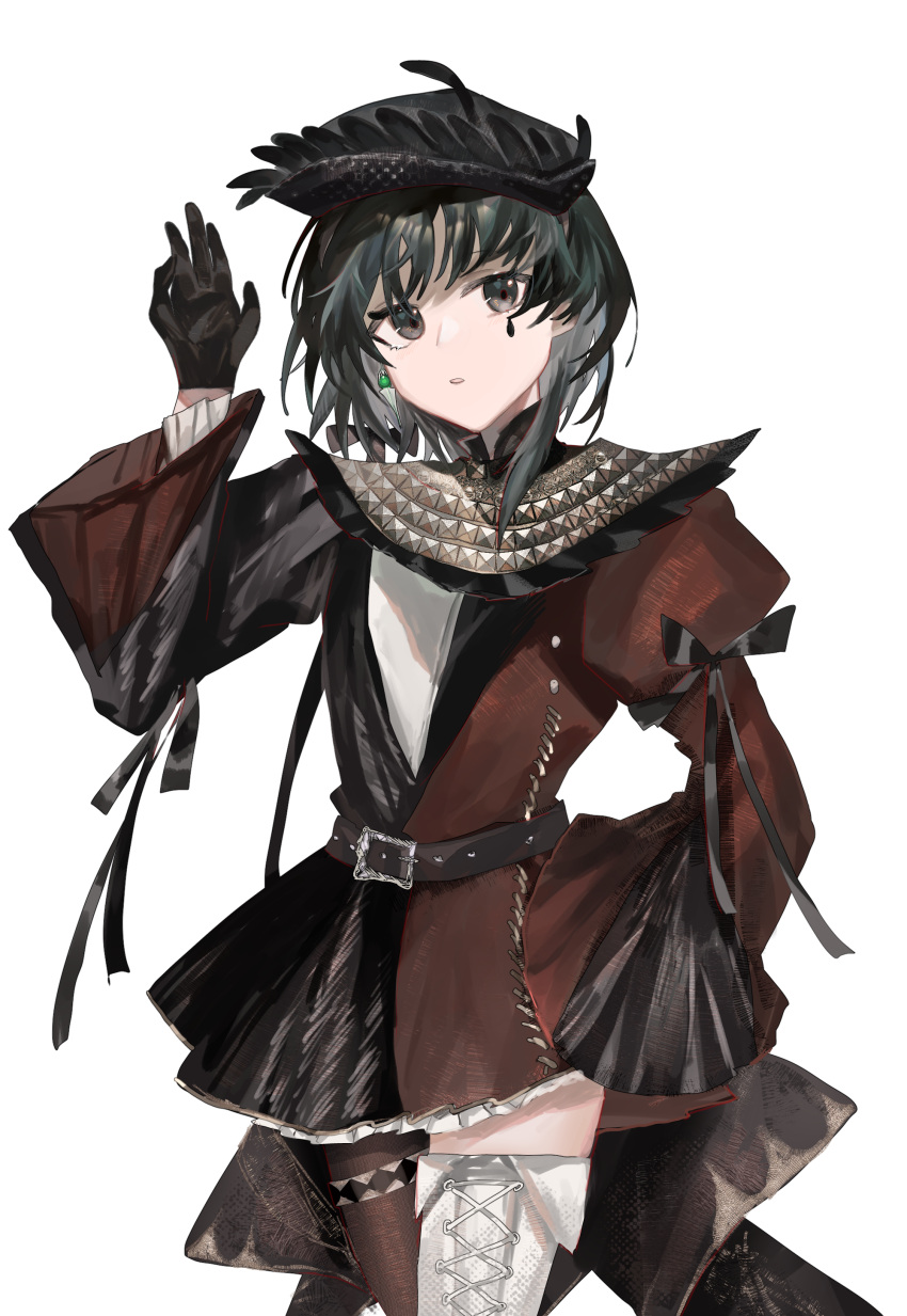 Safebooru - 1girl absurdres ambience synesthesia arknights arm up belt belt buckle black belt ...