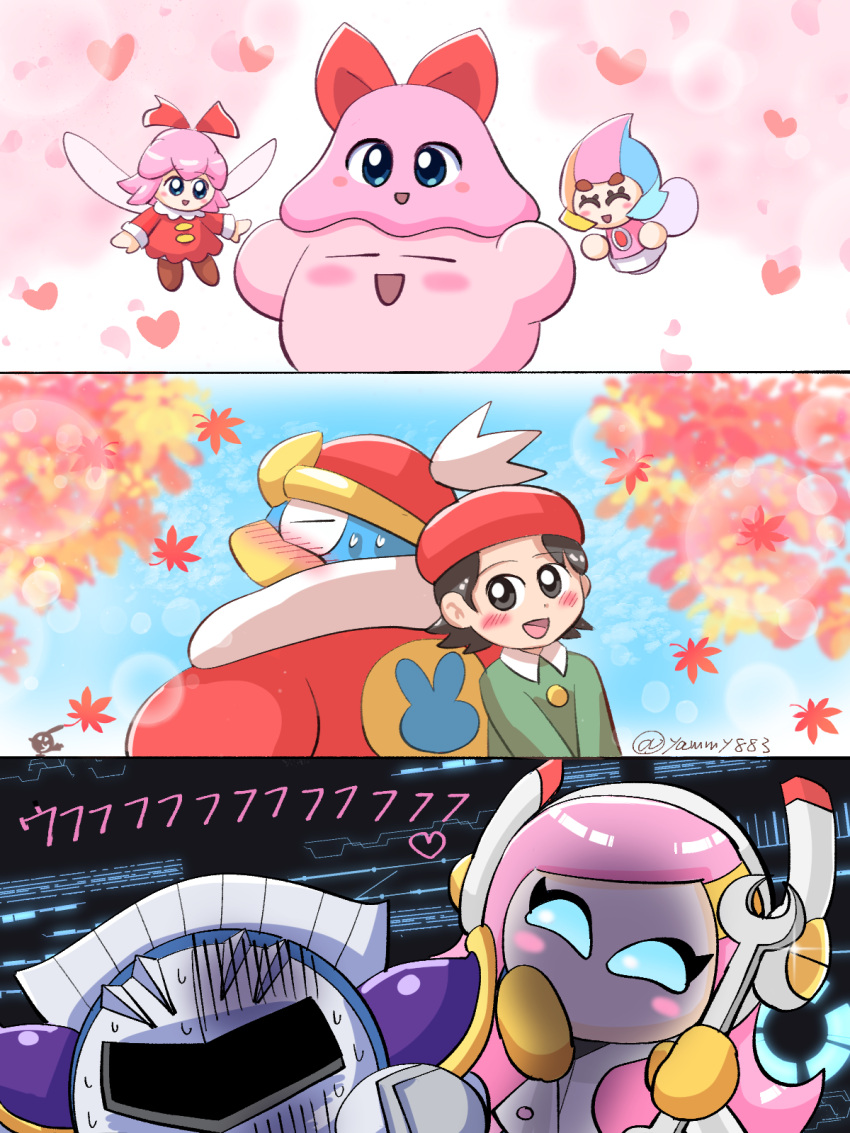 Safebooru - 5girls adeleine armor black hair blush chuchu (kirby) coat ...