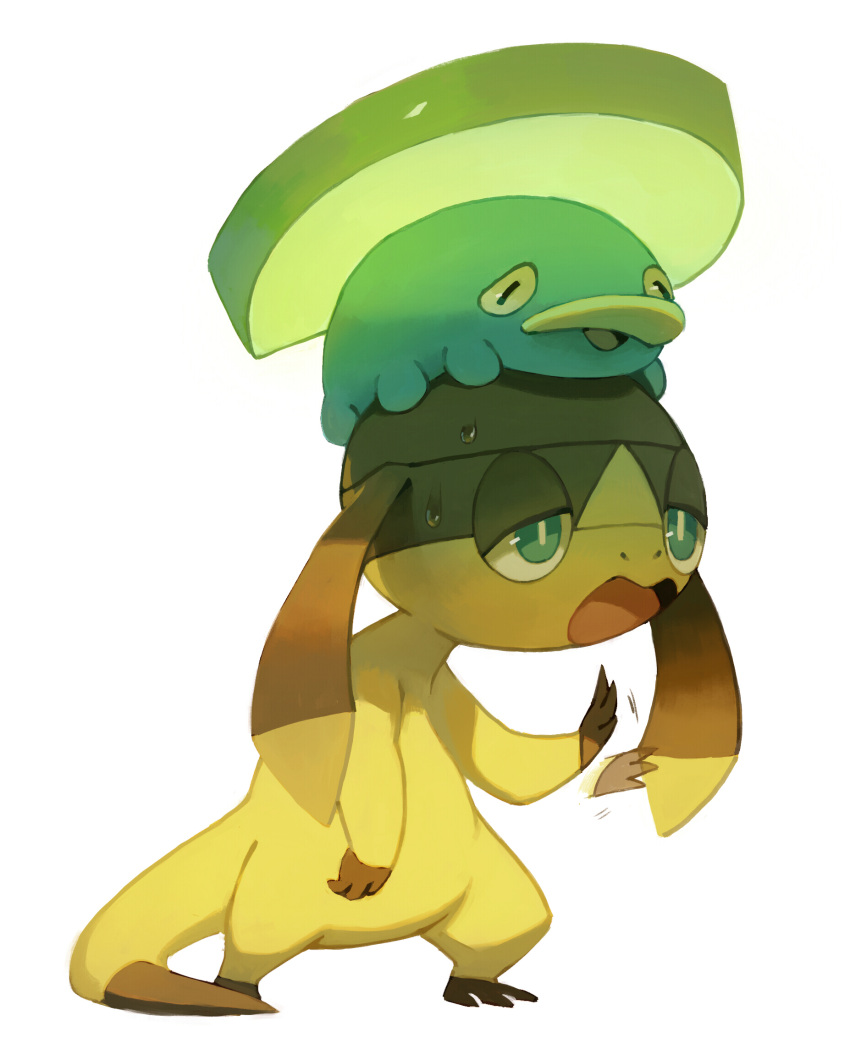 Safebooru - afterimage blue eyes bluekomadori bright pupils fanning self full body helioptile ...