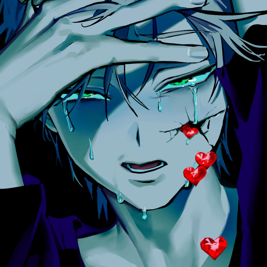 Safebooru - 1boy alien stage black background black shirt commentary ...