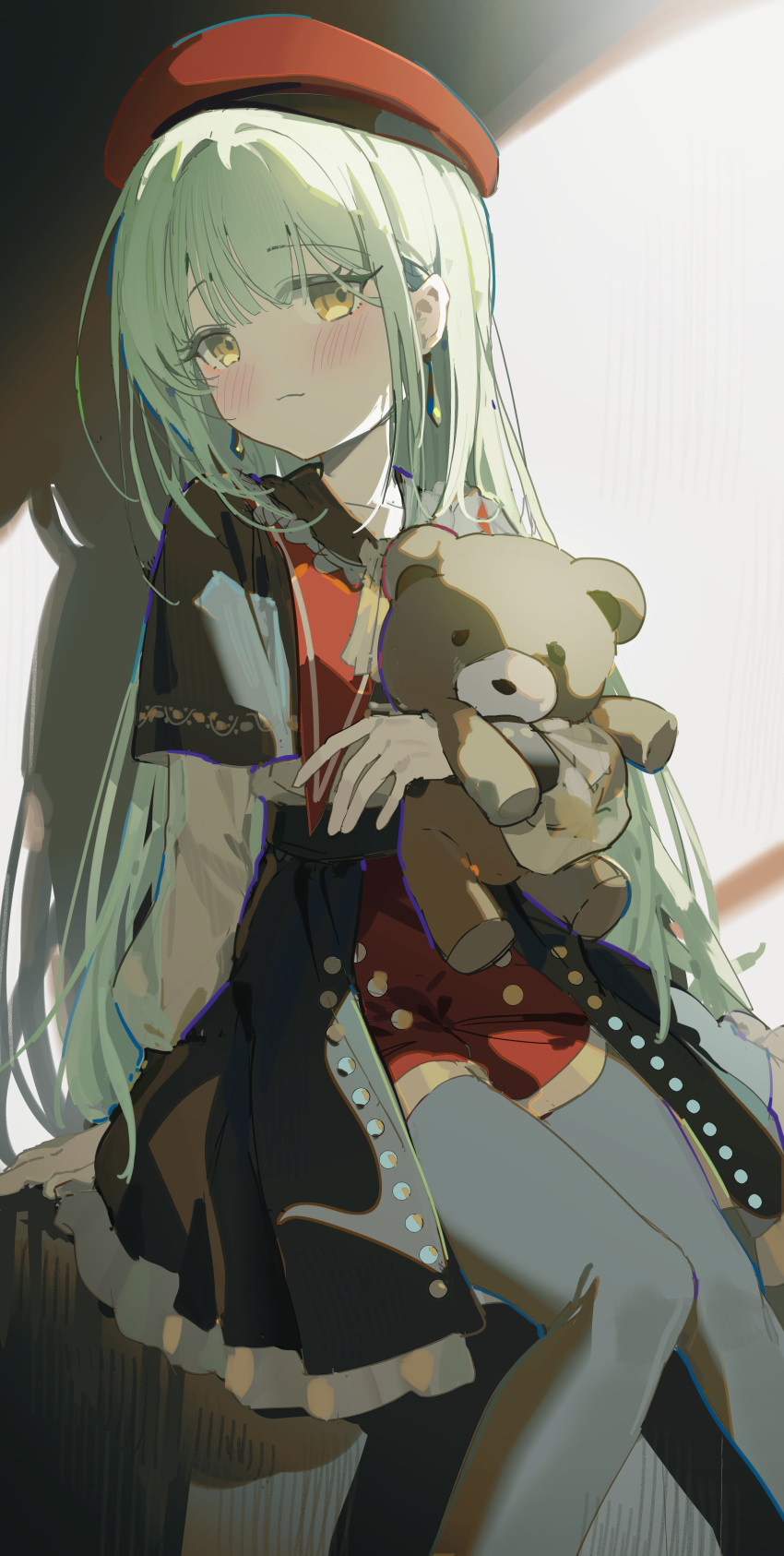 Safebooru - 1girl absurdres bang dream! bang dream! it's mygo!!!!! beret black pantyhose blush ...