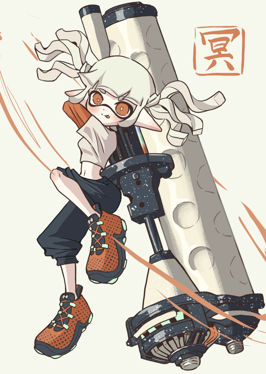 Safebooru - 1girl :p black shorts bright pupils commentary request ...