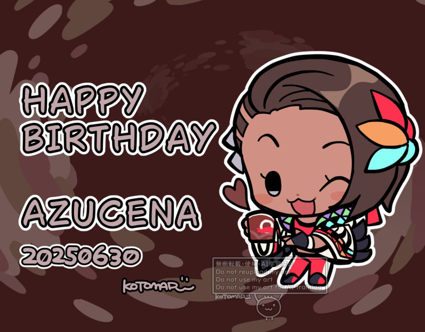 Safebooru - 1girl azucena milagros ortiz castillo brown background ...