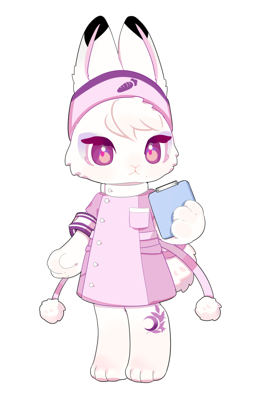 Safebooru - 1girl anael (fluffy land) animal ears animal feet animal ...