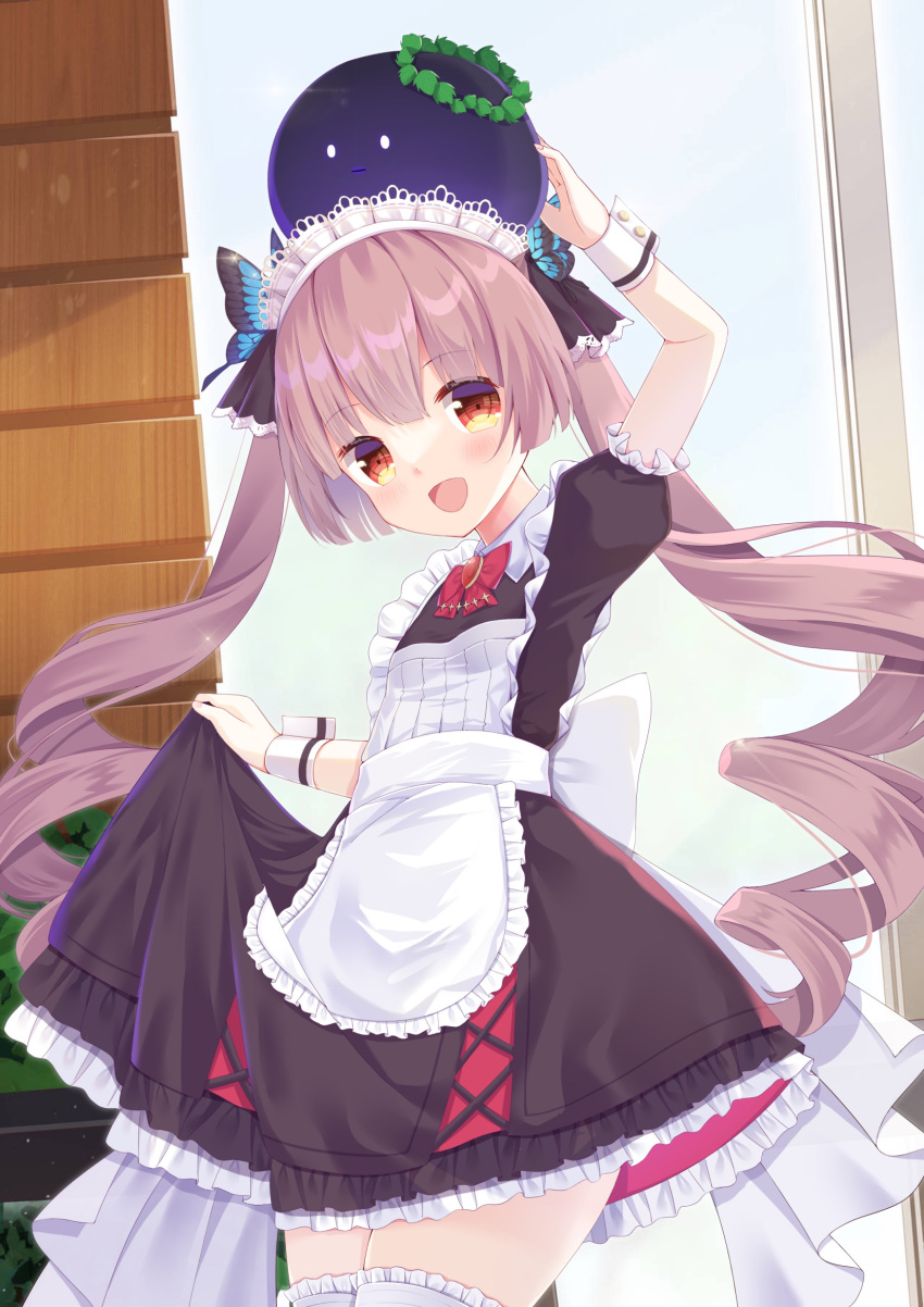 Safebooru - 1girl alternate costume apron black dress blunt bangs dress enmaided frilled apron ...