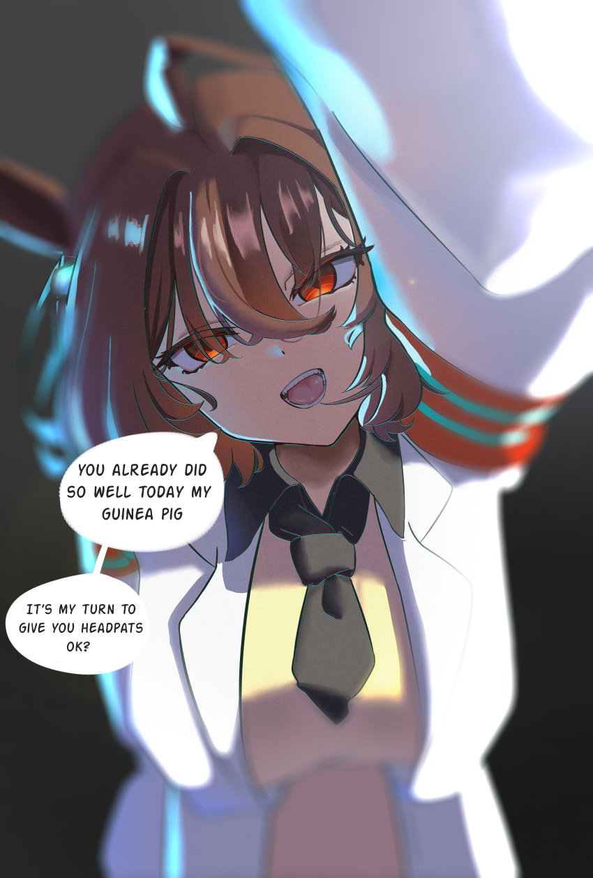 Safebooru - 1girl absurdres agnes tachyon (umamusume) ahoge alestein04 animal ears black necktie ...