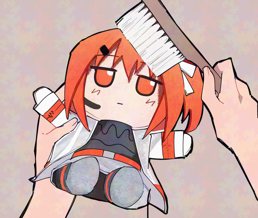 Safebooru - a.i. voice adachi rei belt black shirt brushing hair ...