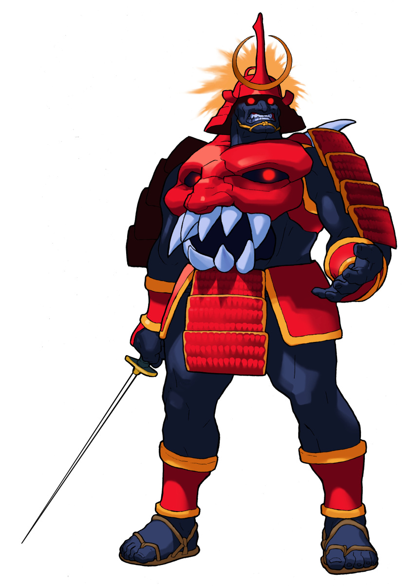 Safebooru - 1boy absurdres arm at side armor bengus bishamon ...