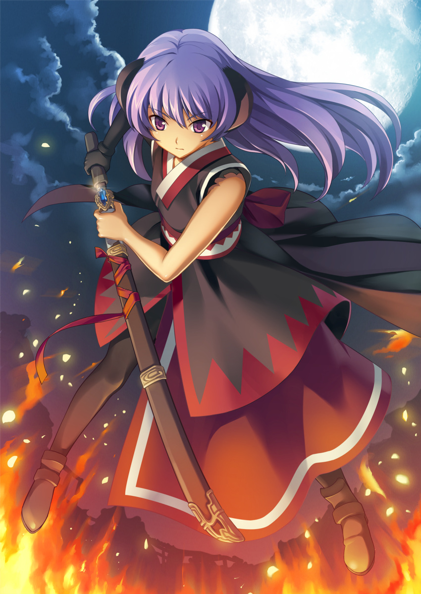 Safebooru - 1girl artist check fire hanyuu highres higurashi no naku ...