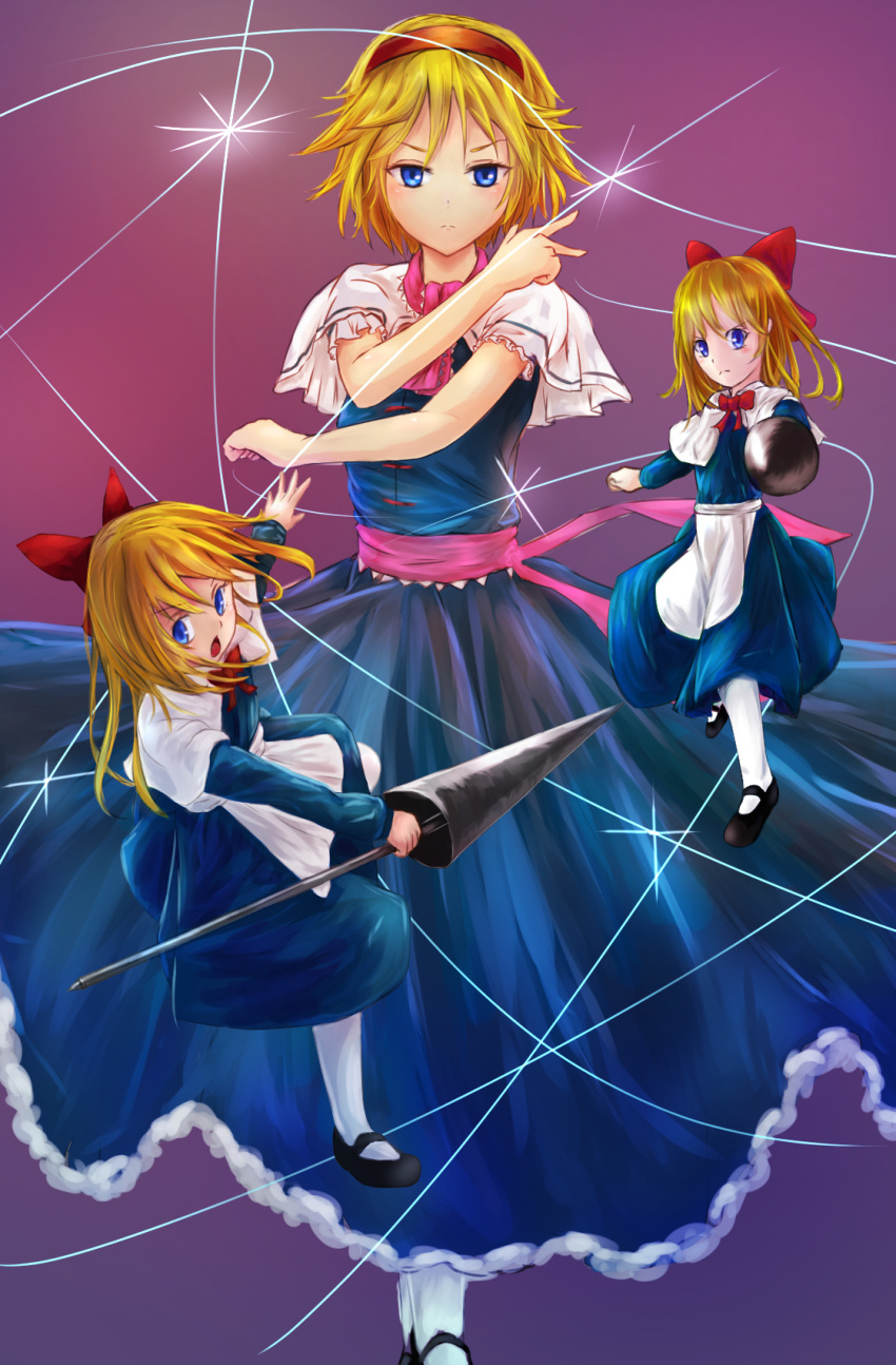 Safebooru - 1girl alice margatroid apron ascot blonde hair blue eyes blush borushichi capelet ...