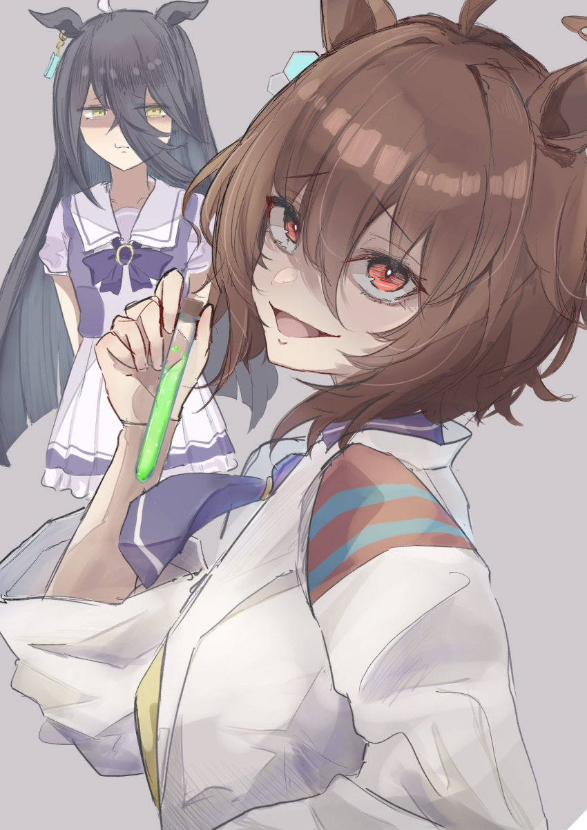 Safebooru - 2girls agnes tachyon (tach-nology) (umamusume) agnes tachyon (umamusume) ahoge ...